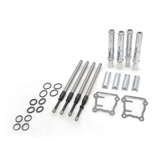 S&S Quickee Pushrod & Cover Kit Chrome 99-17 Tca/B 88 Up To