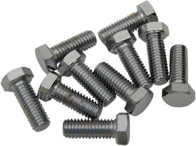 Hex-Head Bolt 3/8-16X1 Chrome 3/8-16 X 1 Chr Hex Hd -Blixt&Dun